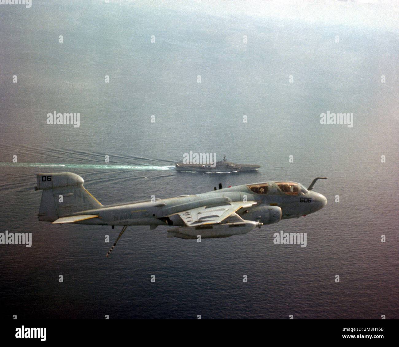 A Tactical Electronic Warfare Squadron 136 (VAQ-136) EA-6B Prowler ...