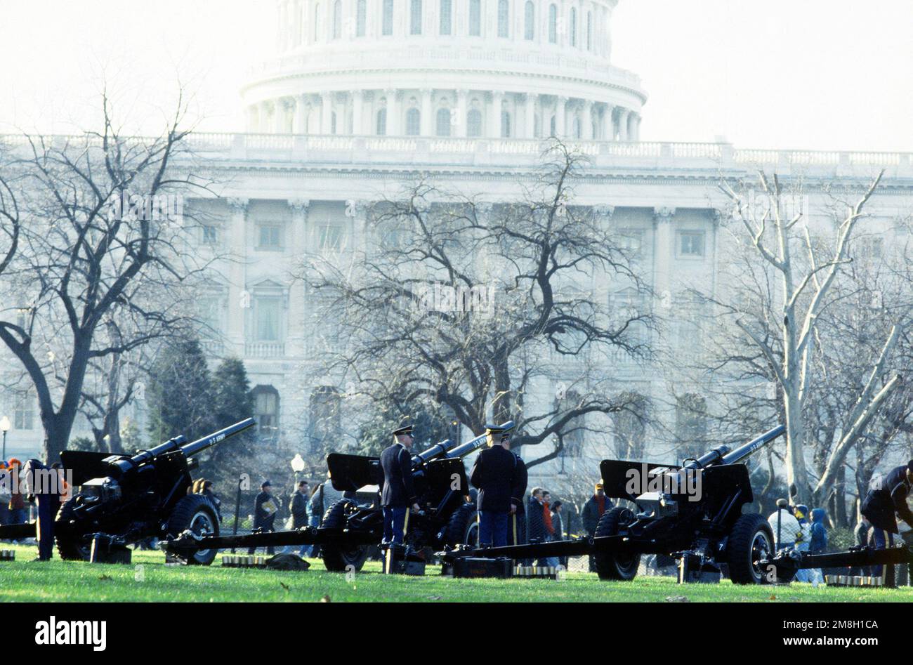 Armed Forces Inaugural Committee behind the scenes. A salute battalion ...