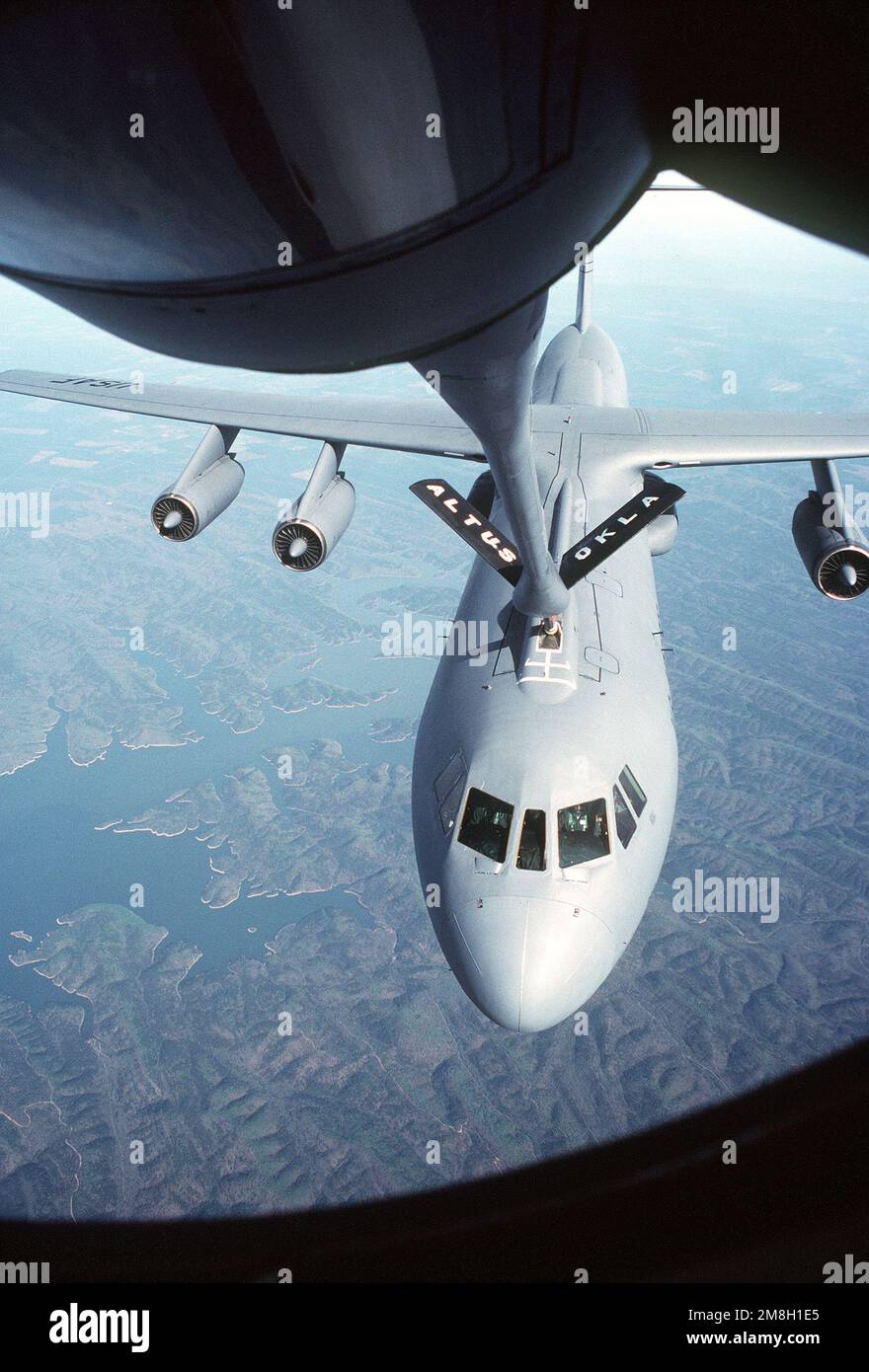 A C-141B Starlifter aircraft from the 443rd Airlift Wing (443rd AW ...