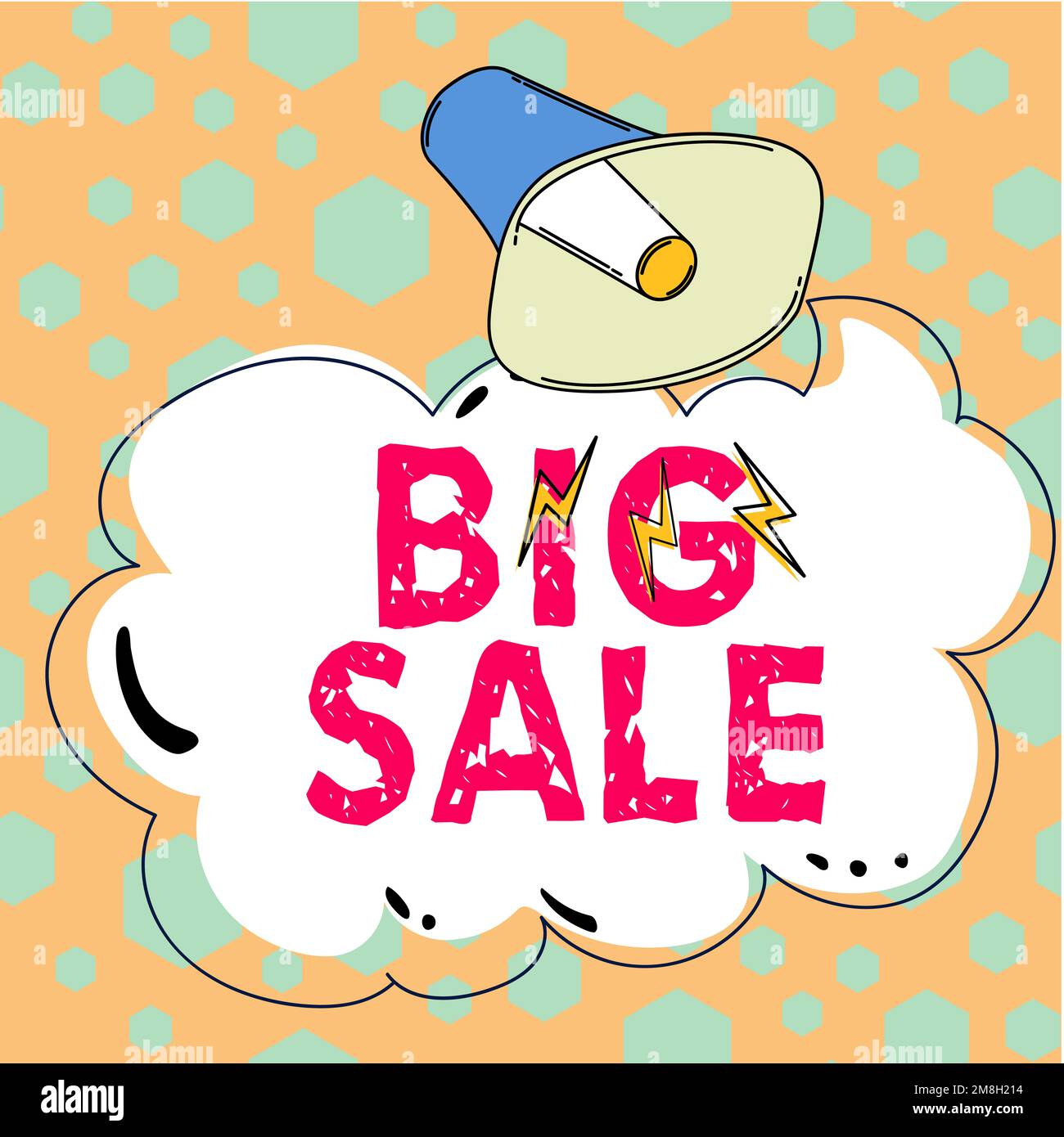 Hand writing sign Big Sale. Business overview putting products on high ...