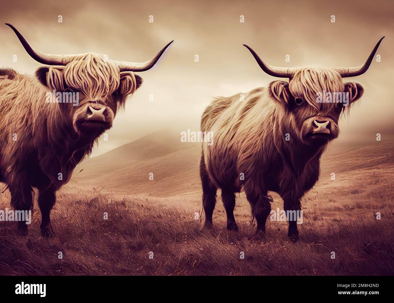 Wild ox of scotland hi-res stock photography and images - Alamy