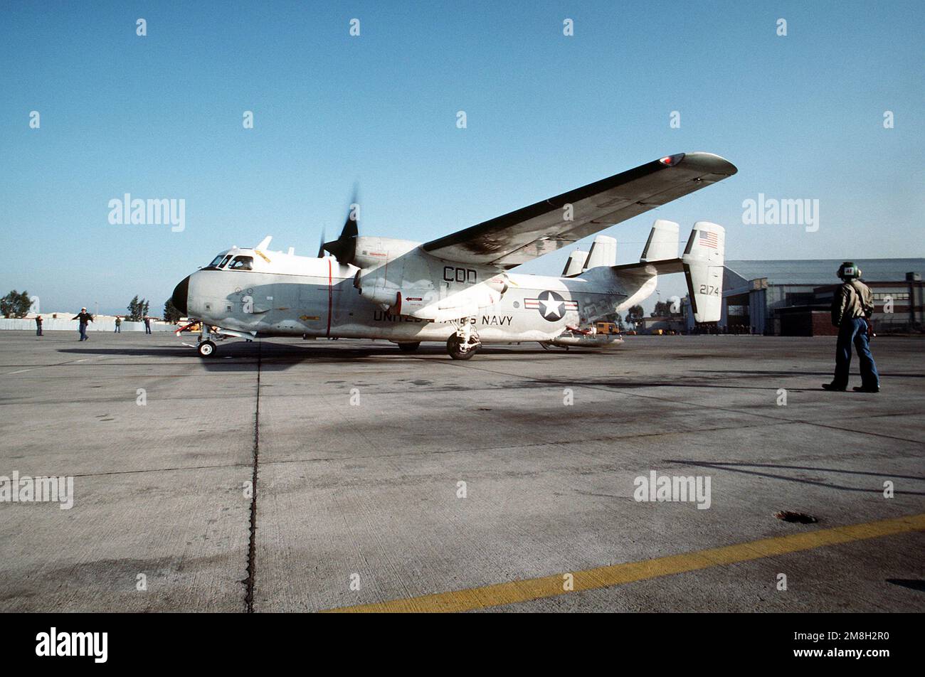 A Fleet Logistics Support Squadron 24 (VR-24) C-2A Greyhound aircraft ...
