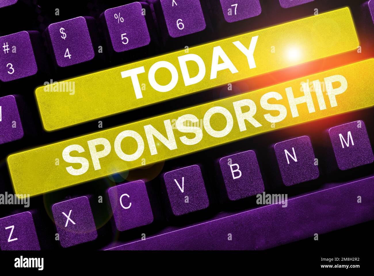 Writing displaying text Sponsorship. Word Written on Position of being ...
