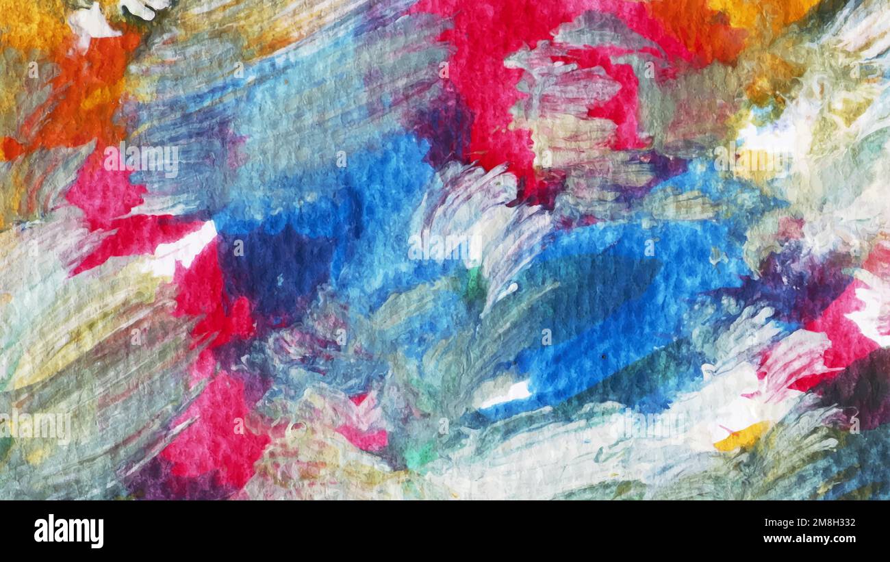 Colorful acrylic brush stroke background vector Stock Vector Image ...