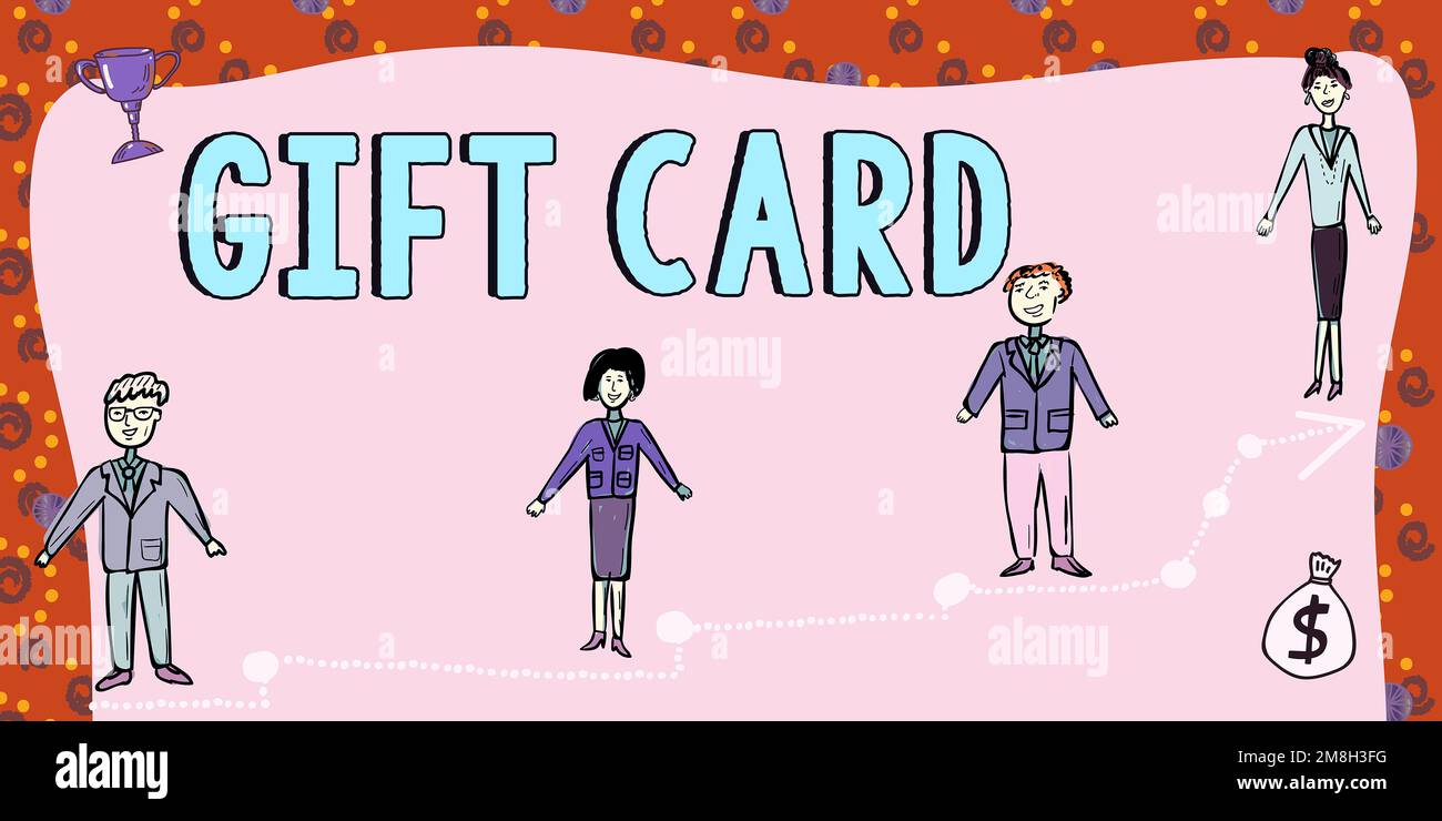 Writing displaying text Gift Card. Internet Concept A present usually ...