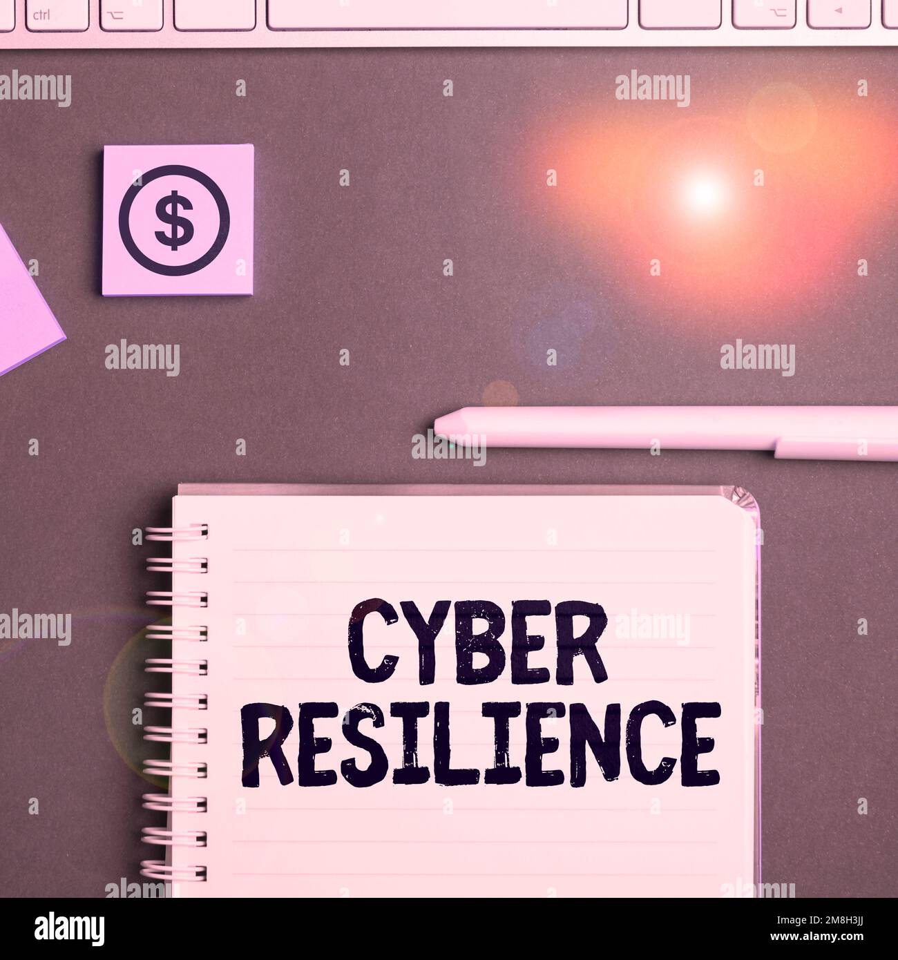 Sign displaying Cyber Resilience. Business overview measure of how well ...