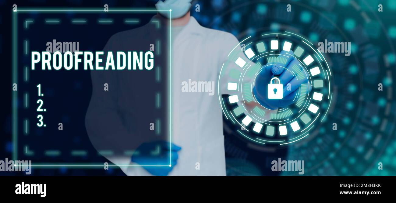 Text Showing Inspiration Proofreading Business Overview Act Of Reading And Marking Spelling