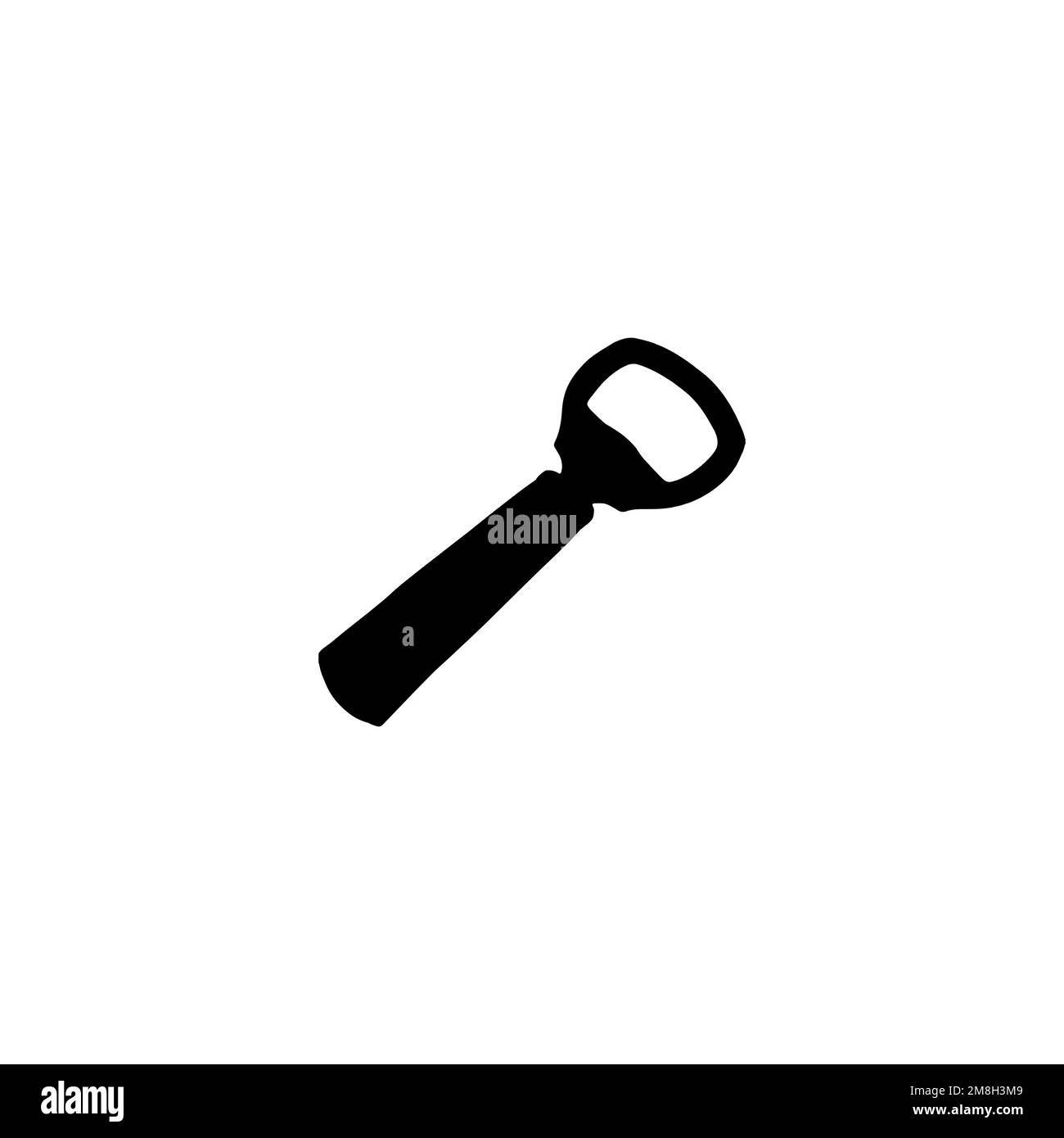Bottle opener icon. Simple style bottle company big sale poster background symbol. Bottle opener ...