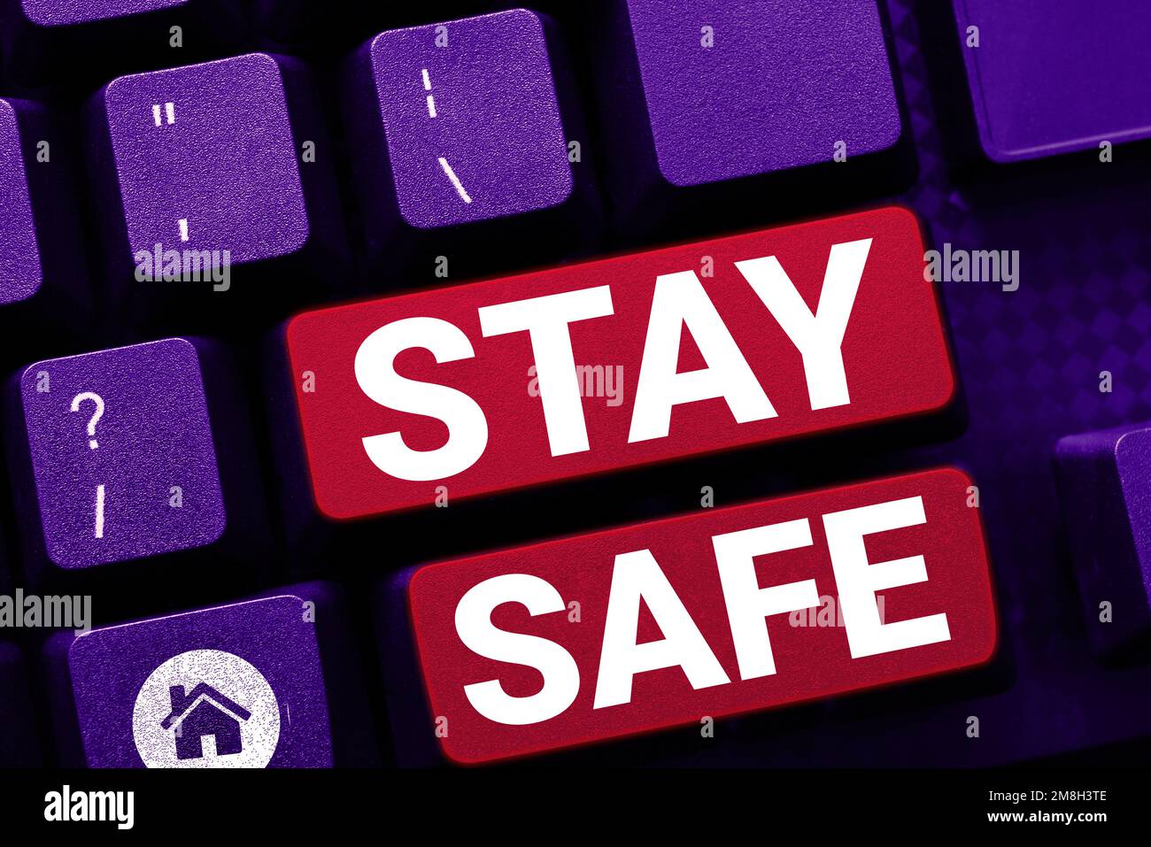 Text sign showing Stay Safe. Word Written on secure from threat of ...