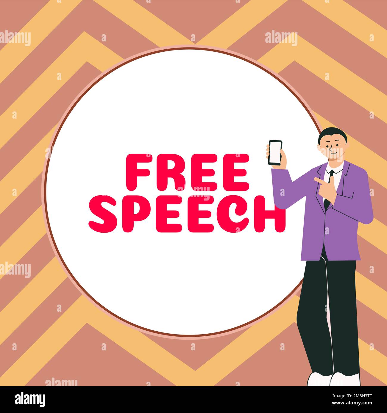 Text showing inspiration Free Speech. Business overview the right of ...