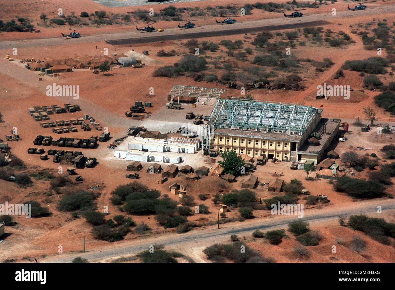 The Hangar at MCAF Beledogle Somalia. Marines from the Air Combat ...