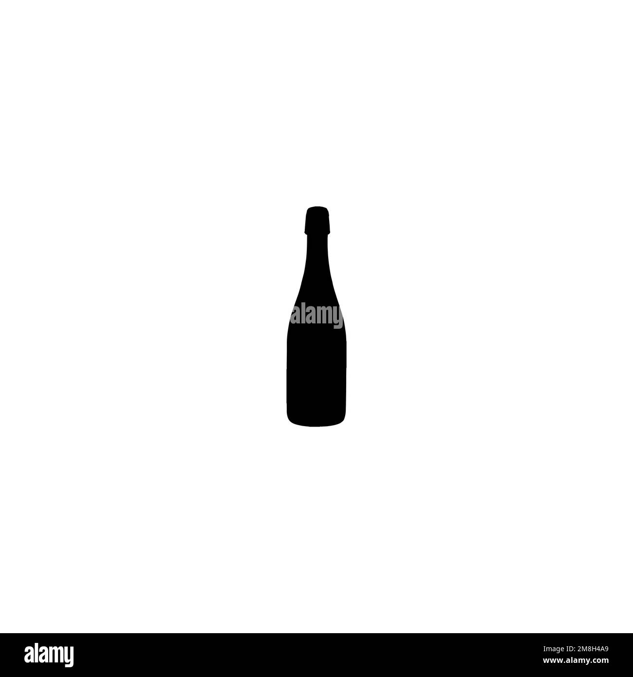 Bottle icon. Simple style bottle company big sale poster background ...