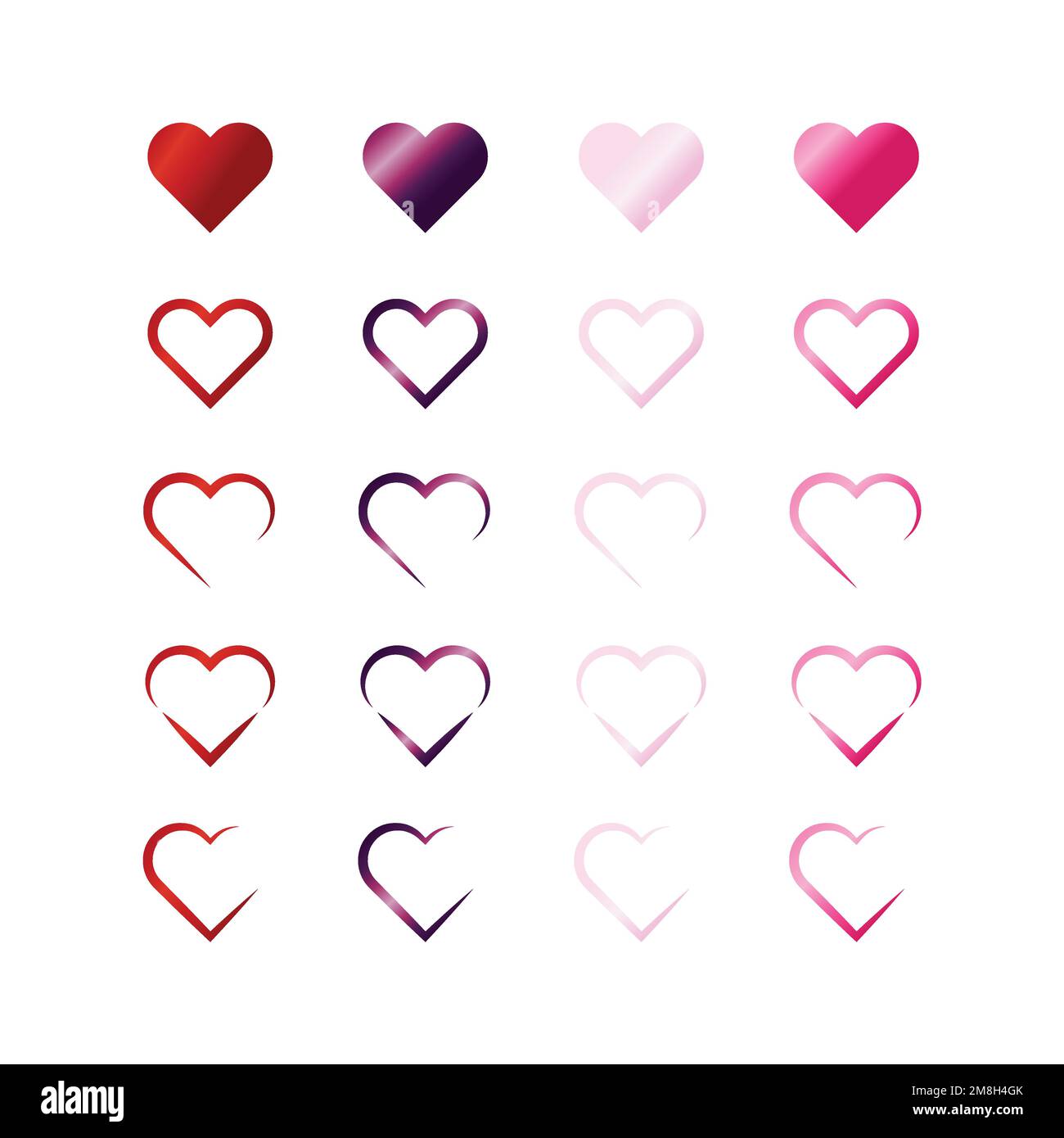 Minimal hearts hi-res stock photography and images - Alamy