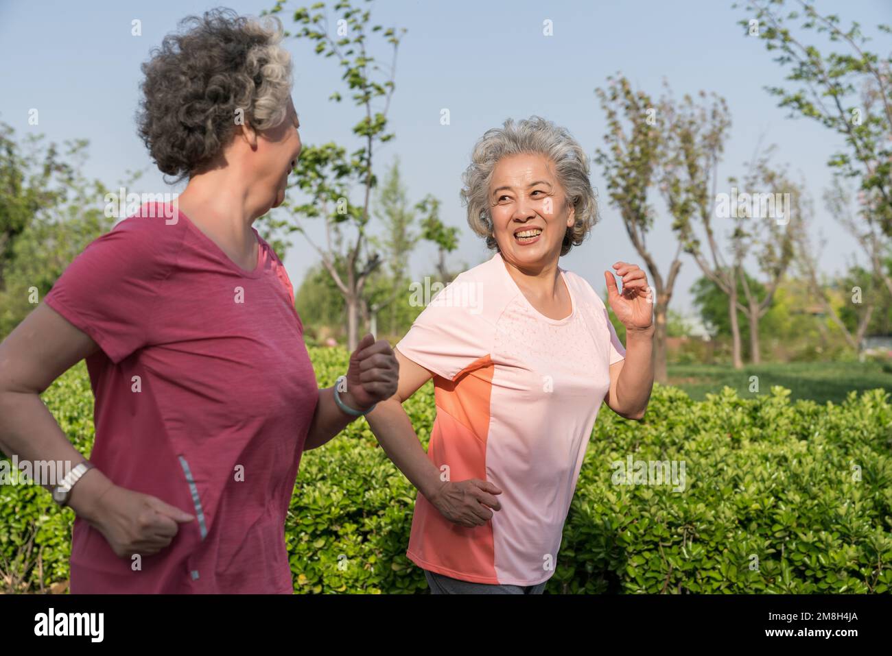 The elderly health campaign Stock Photo - Alamy