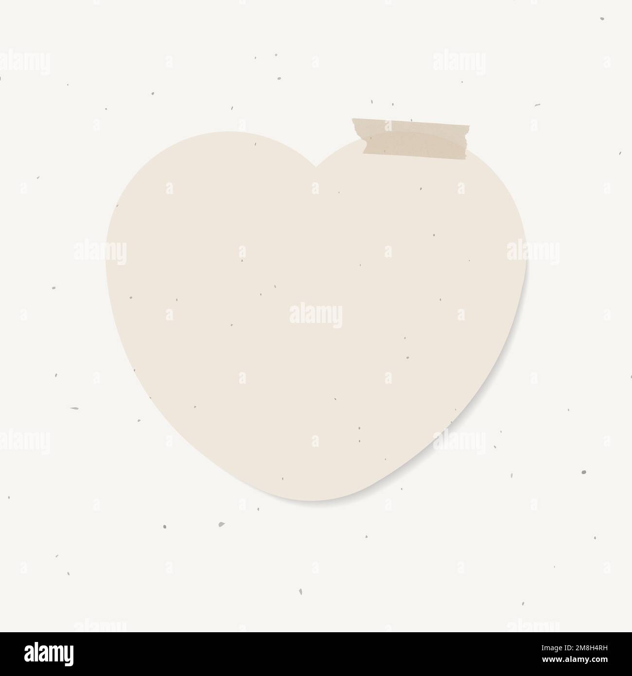 Goodnotes stickers vector heart shaped sticky notes element Stock ...