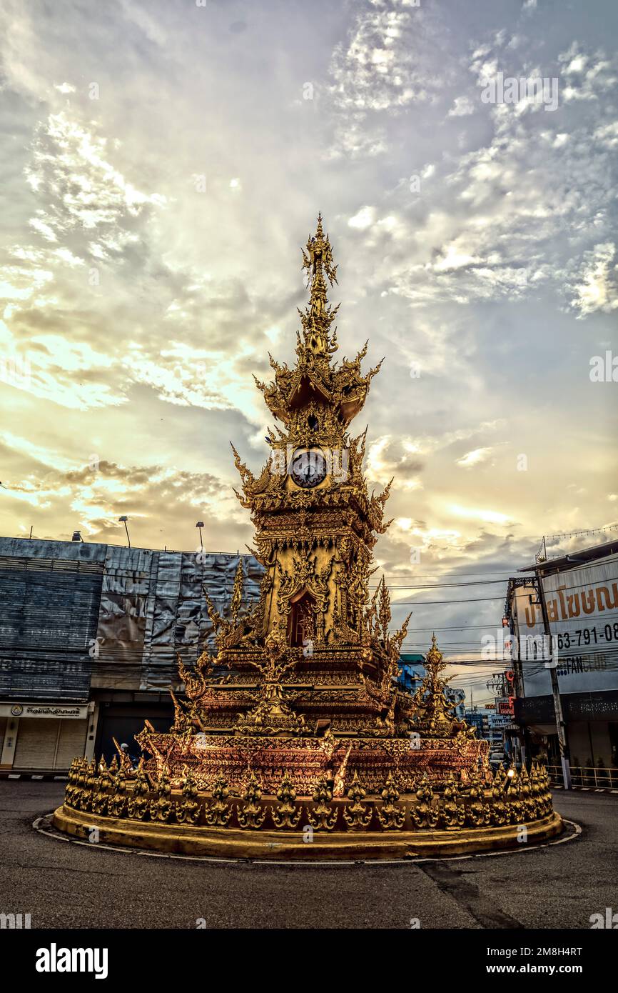 Chiang Rai, Thailand. 16th May, 2022. The Clock Tower in Chiang Rai was ...