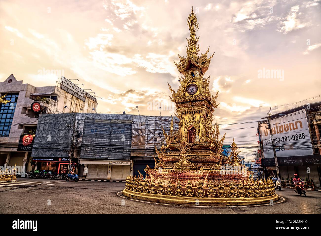 Chiang Rai, Thailand. 16th May, 2022. The Clock Tower in Chiang Rai was ...
