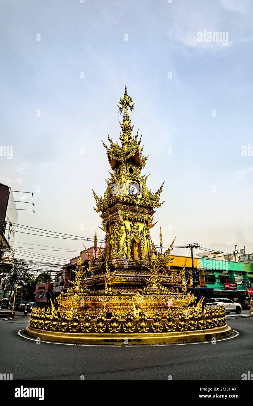 Chiang Rai, Thailand. 16th May, 2022. The Clock Tower in Chiang Rai was ...