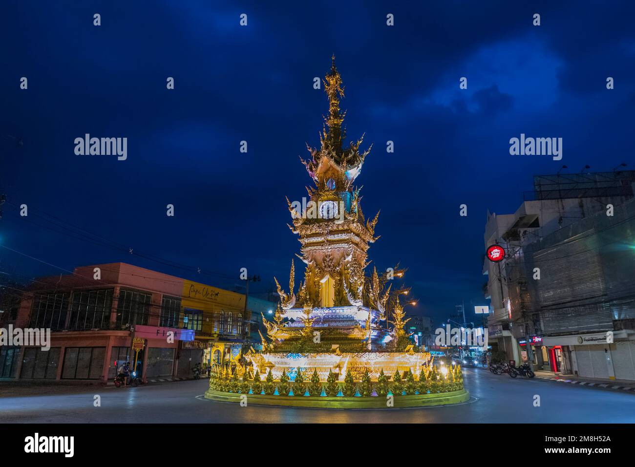 Chiang Rai, Thailand. 16th May, 2022. The Clock Tower in Chiang Rai was ...