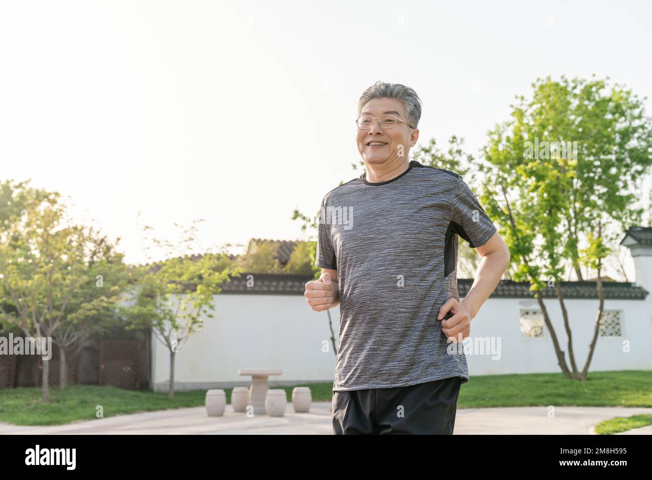 Older men health movement Stock Photo - Alamy
