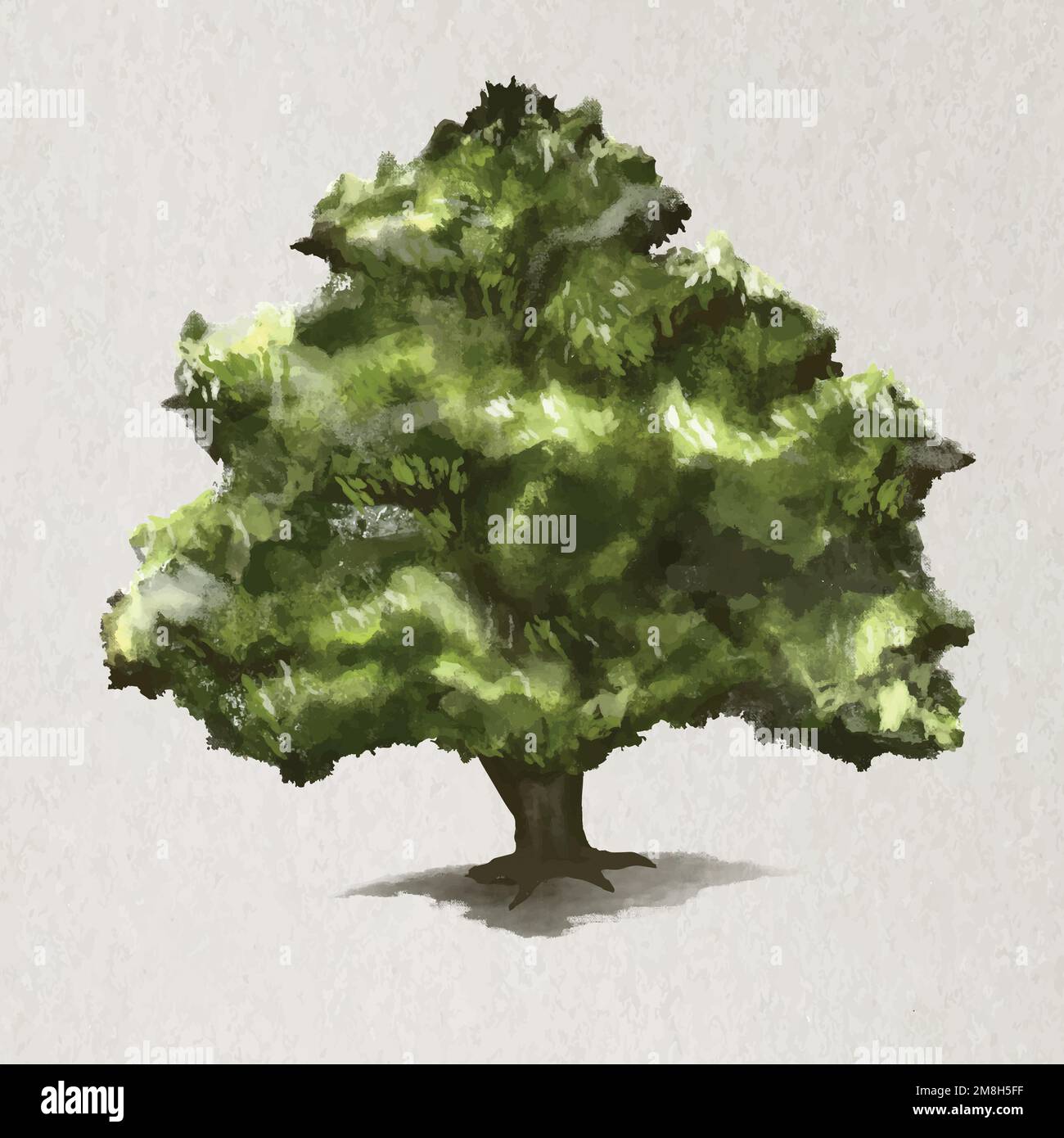 Tree element vector Oak tree Stock Vector Image & Art - Alamy