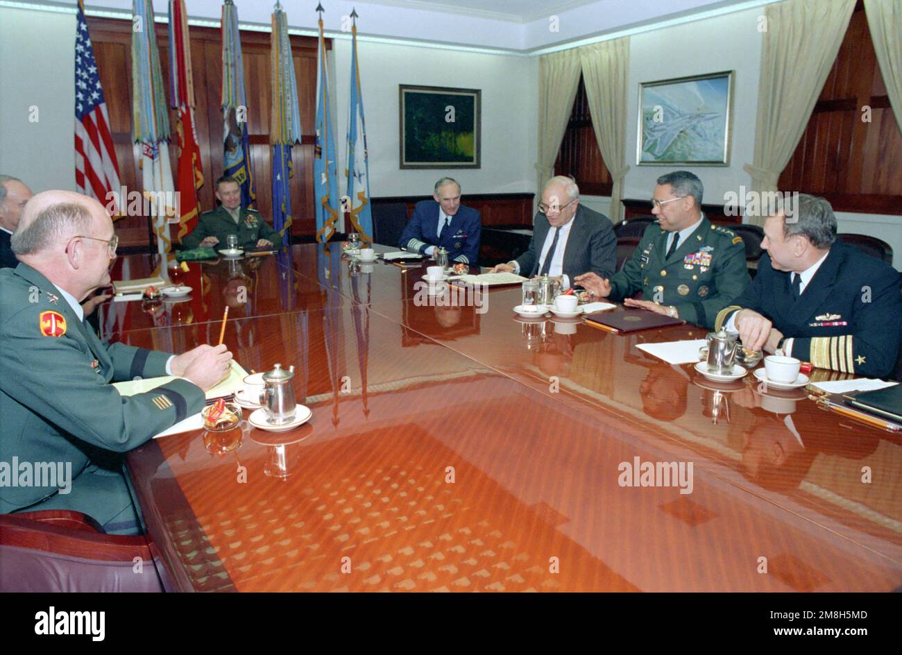 930121-D-9880W-015. [Complete] Scene Caption: The Honorable Leslie ...