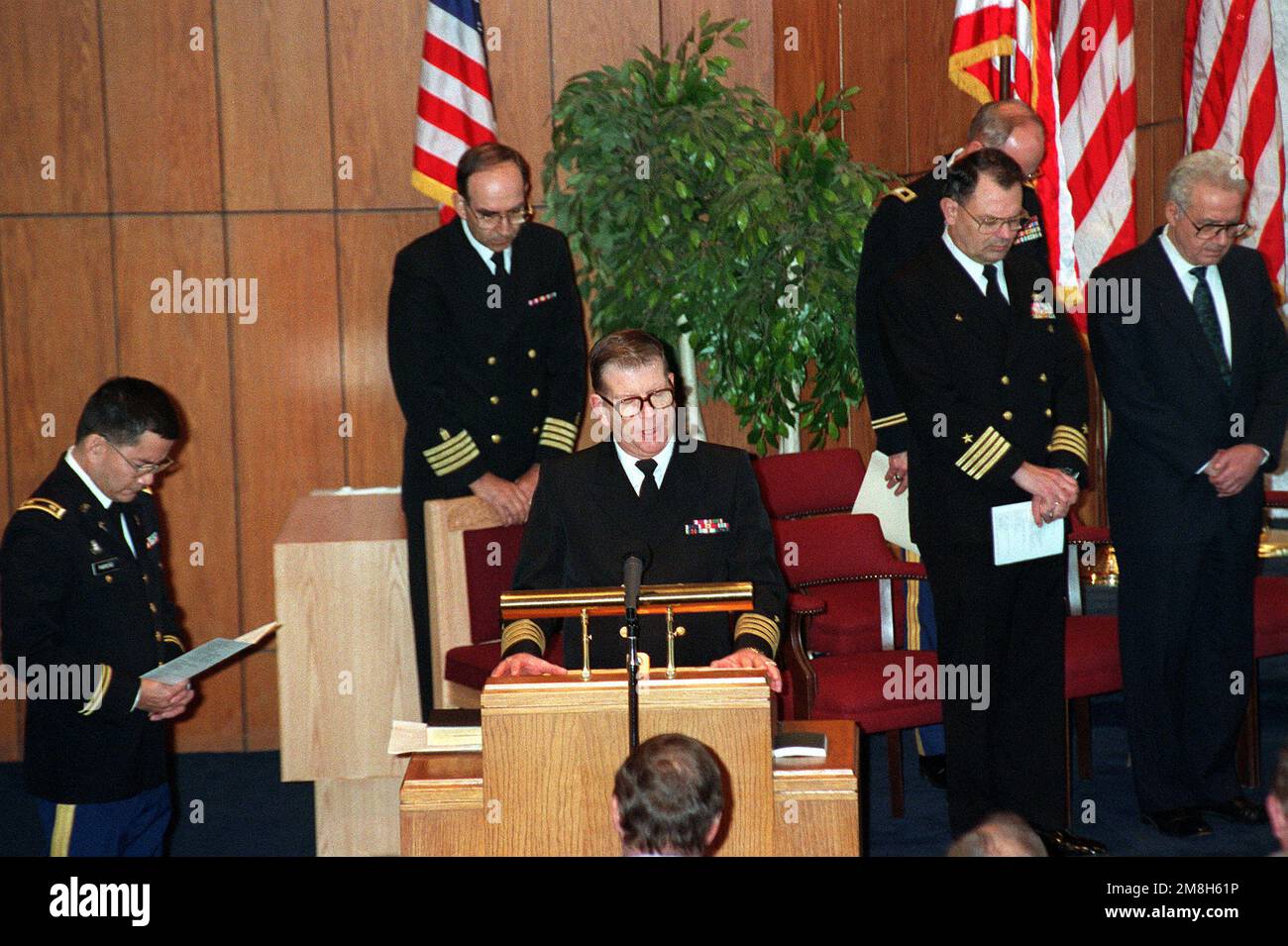 Chaplain (CAPT.) George P. McClosky, command chaplain, Naval Station, N ...