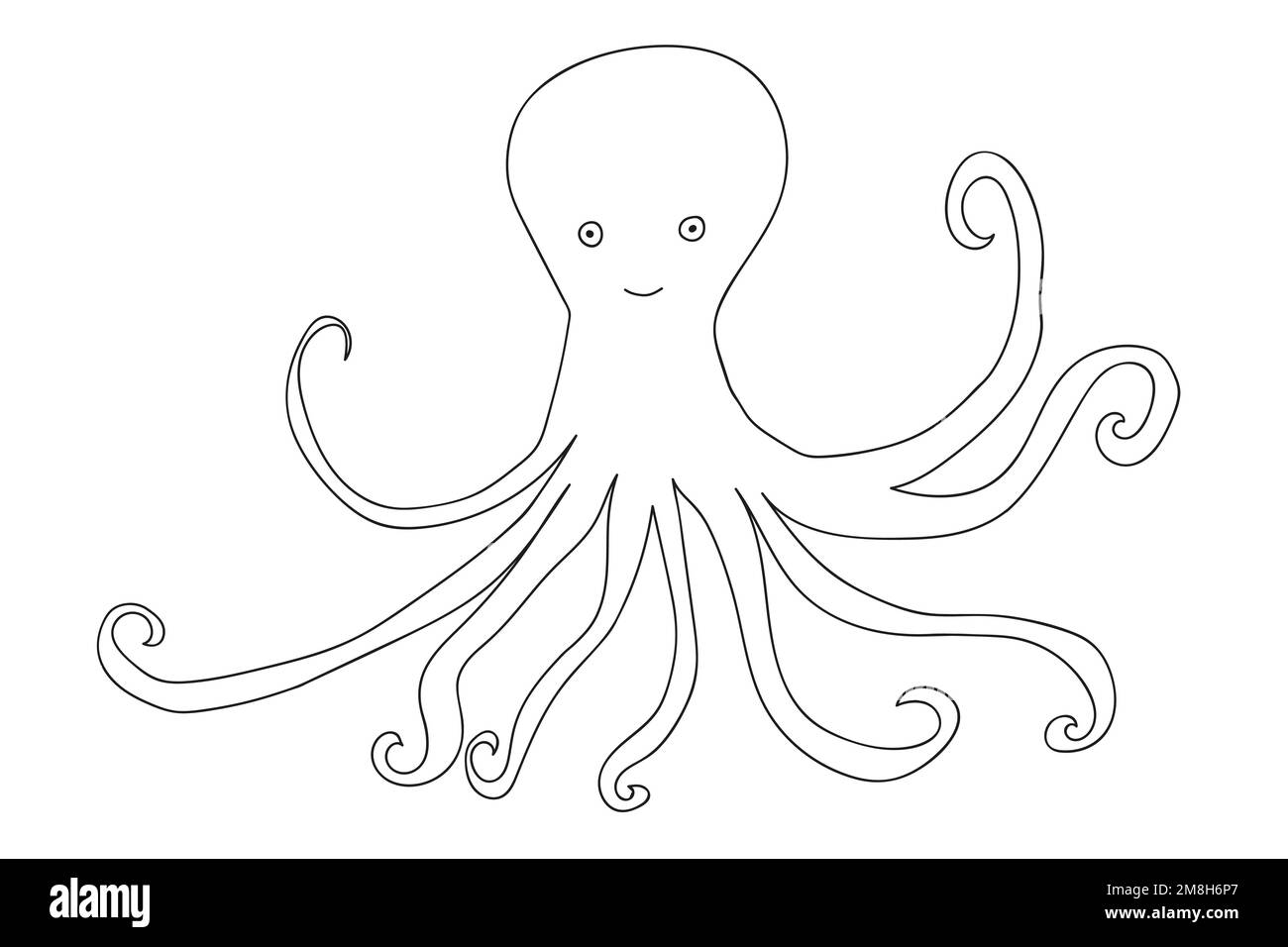 Vector doodle octopus Stock Vector Image & Art - Alamy