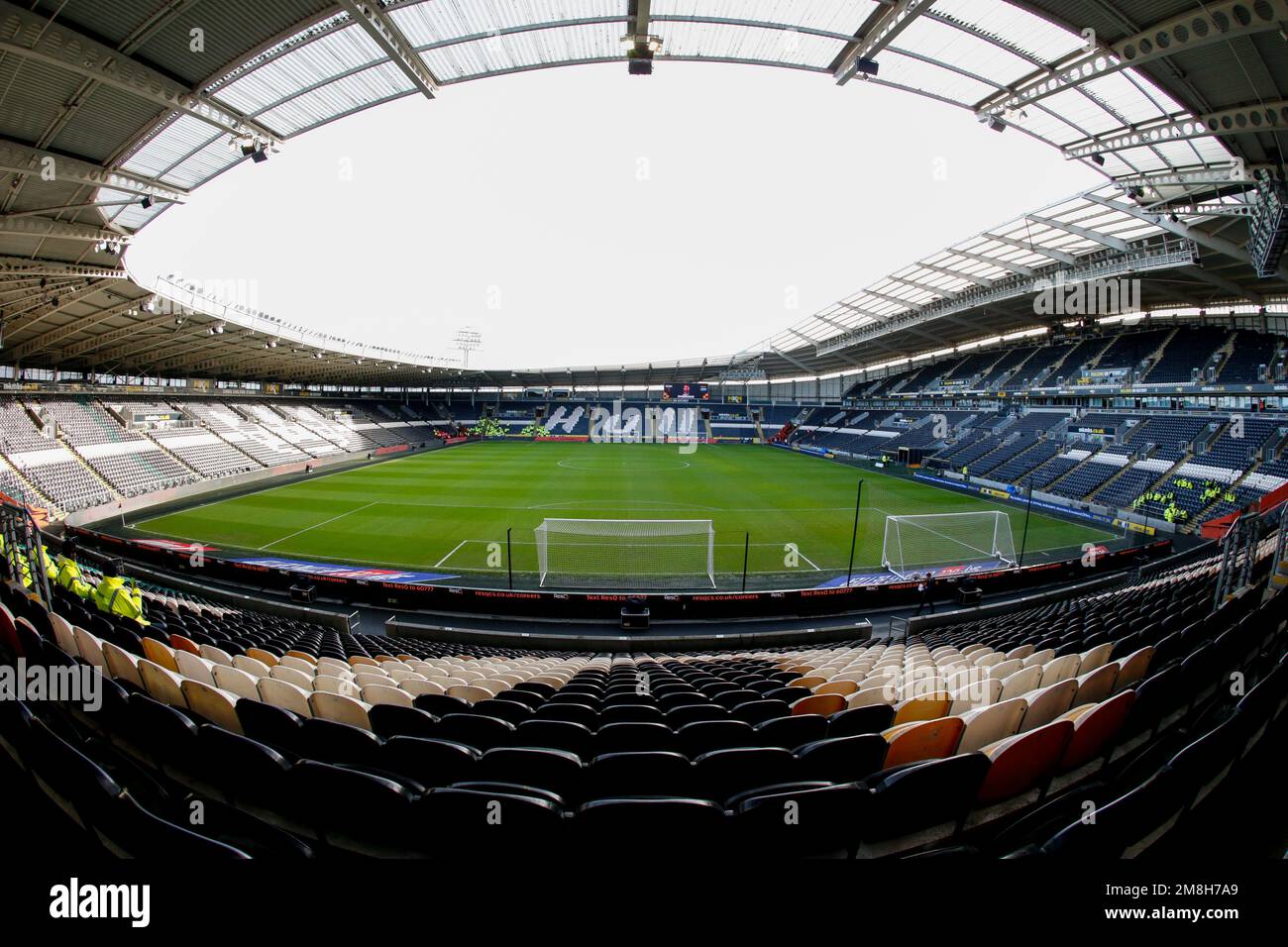 General interior view of KCOM Stadium, home stadium of Hull City before ...