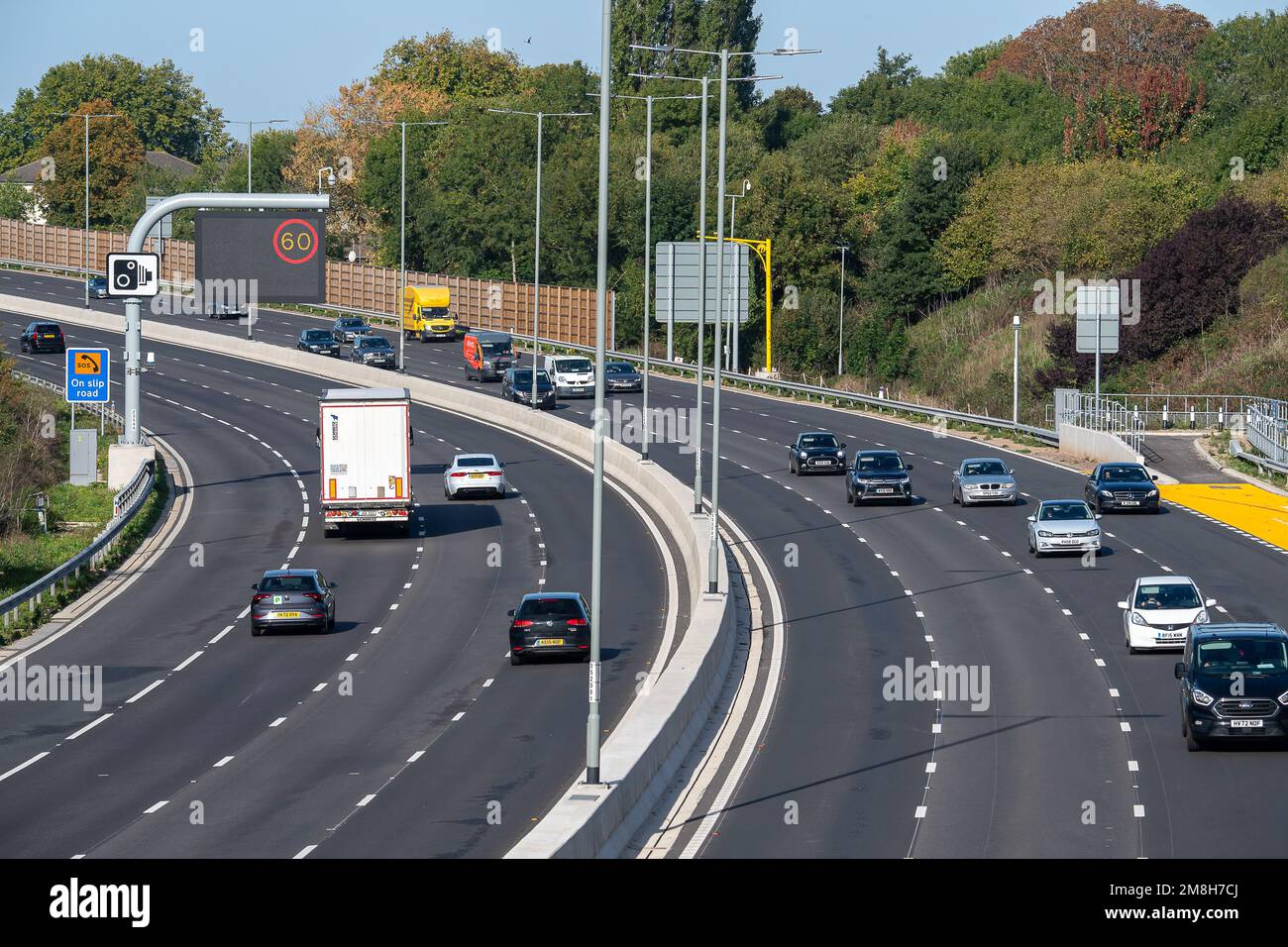 Slough, Berkshire, UK. 6th October, 2022. Stopped Vehicle Detection ...