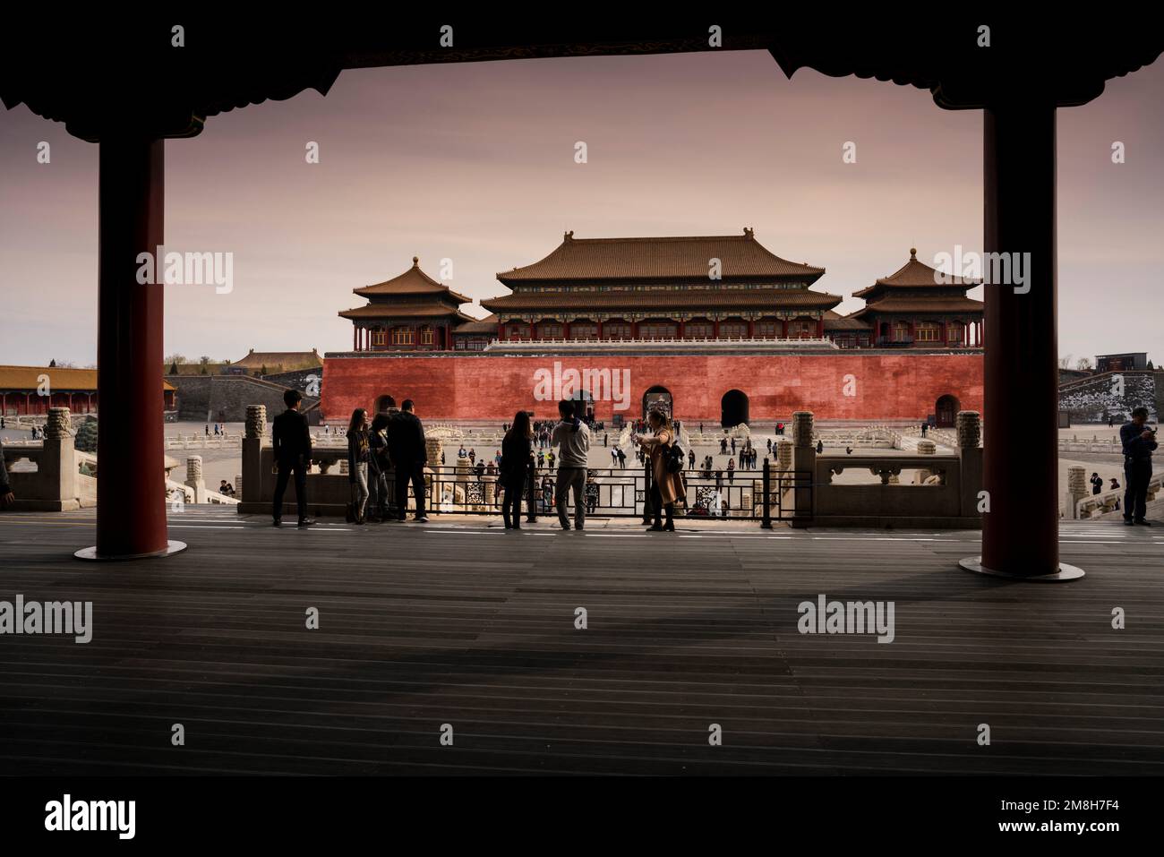 Meridian gate of Beijing the imperial palace Stock Photo - Alamy