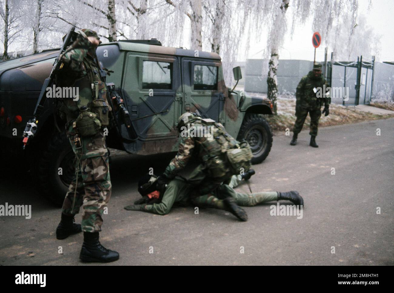 Two members of the 62nd Security Police Squadron, Spangdahlem Air Base ...