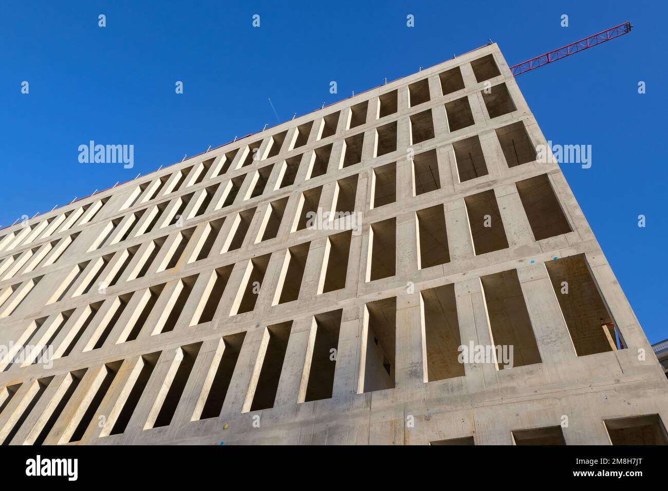 concrete shell of an institute building Stock Photo - Alamy