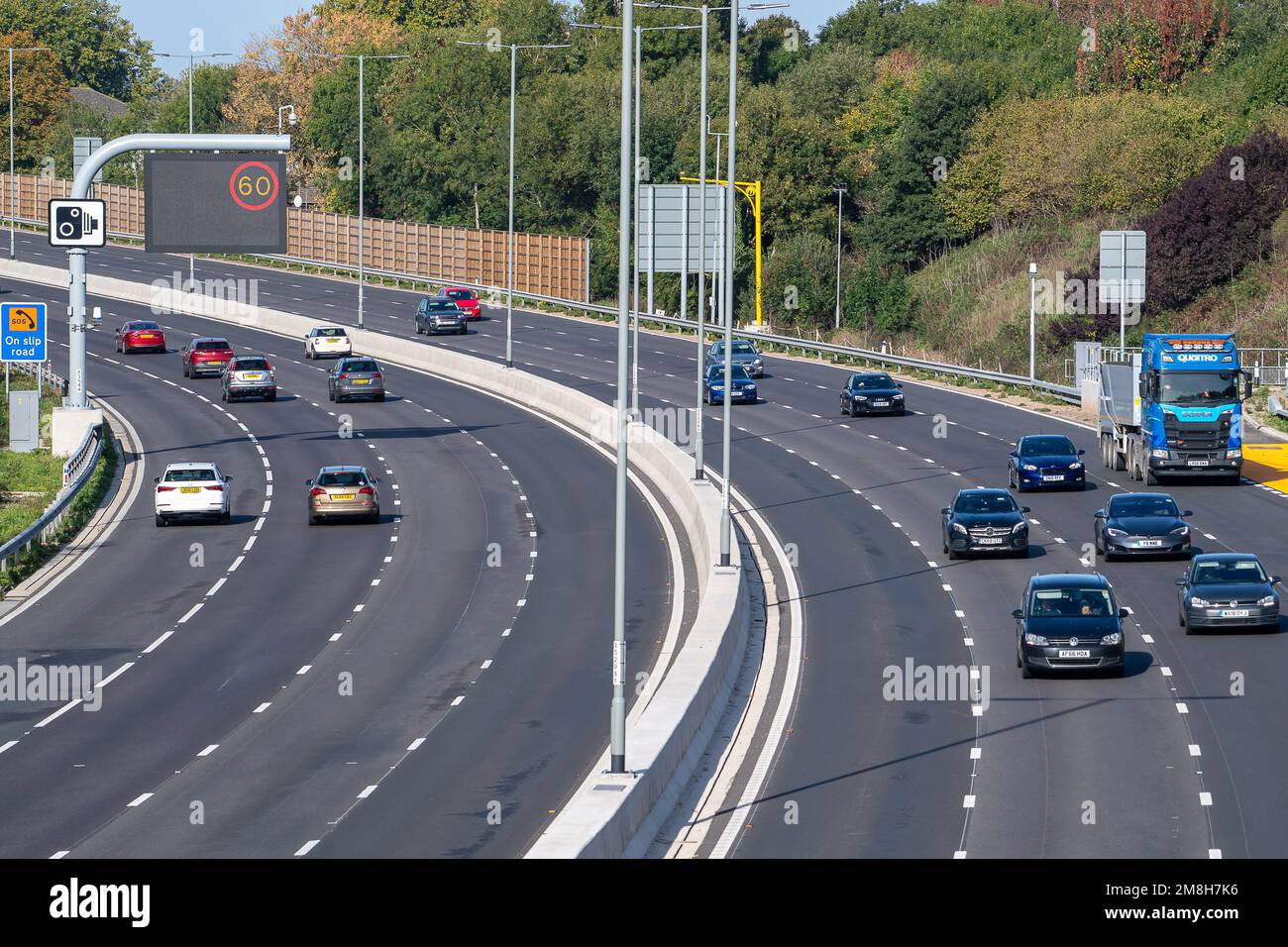 Slough, Berkshire, UK. 6th October, 2022. Stopped Vehicle Detection ...