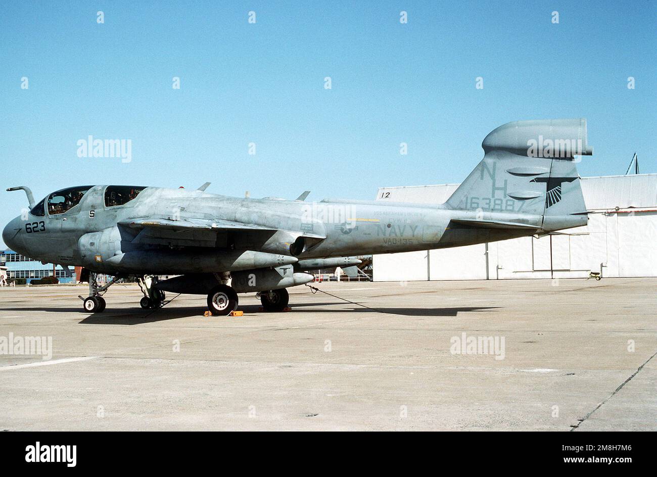 Naval Air Facility. A left side view of a Tactical Electronic Warfare ...