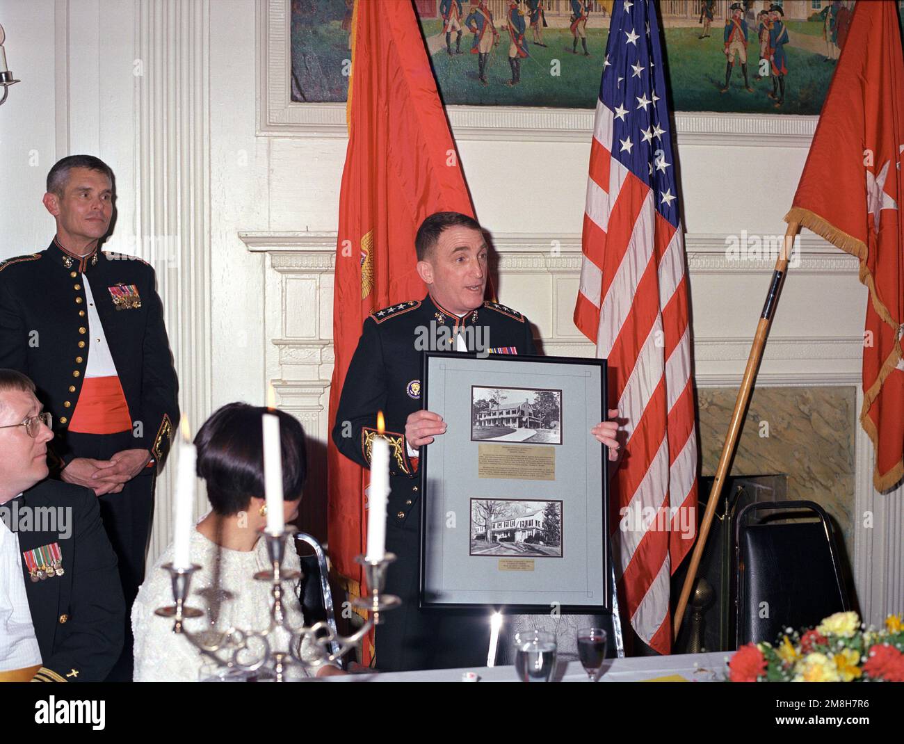 Lieutenant General Charles C. Krulak, US Marine Corps holds the Now and ...