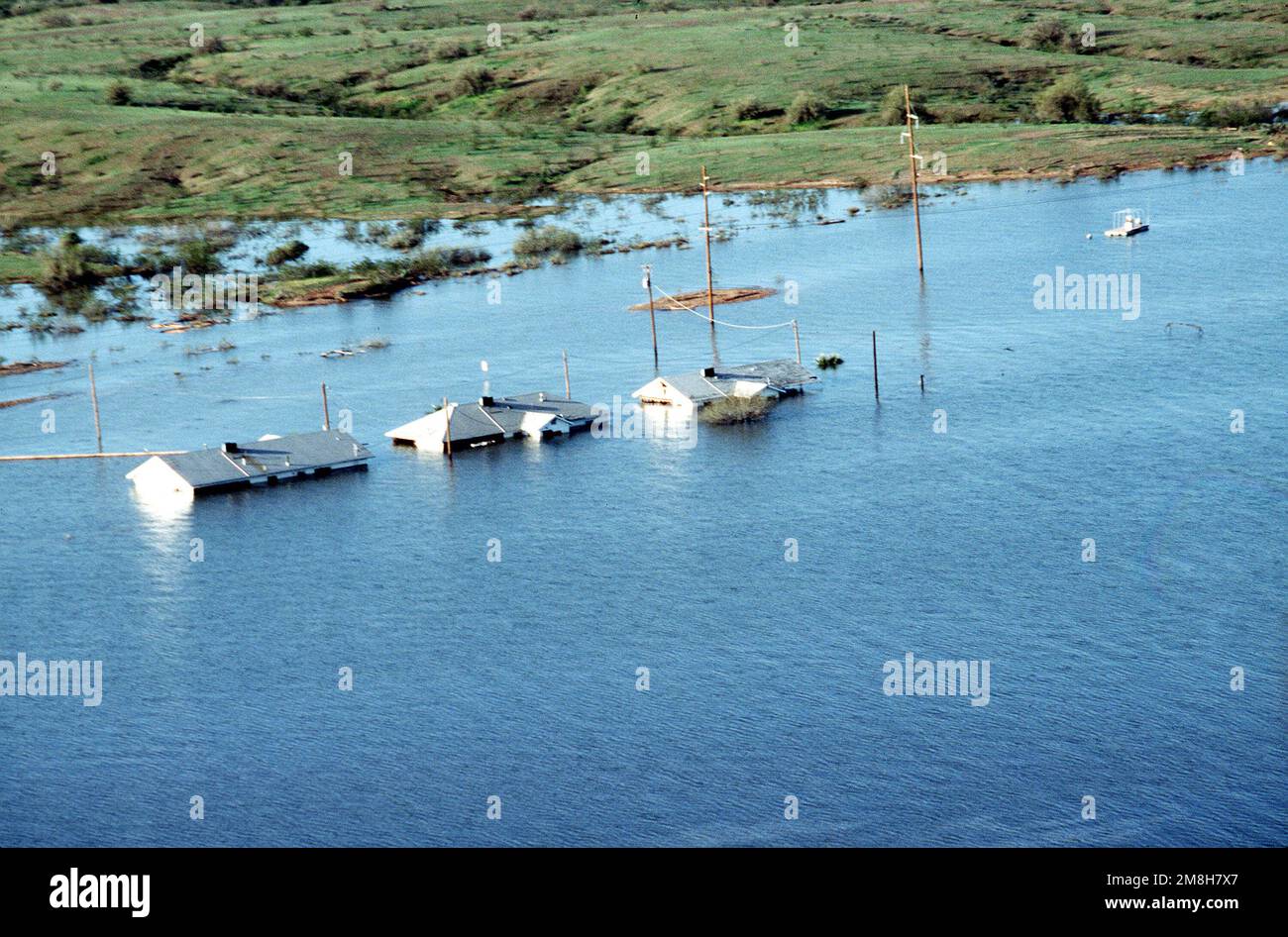An aerial view of flooded farmland near Yuma. The U.S. Army Corps of ...