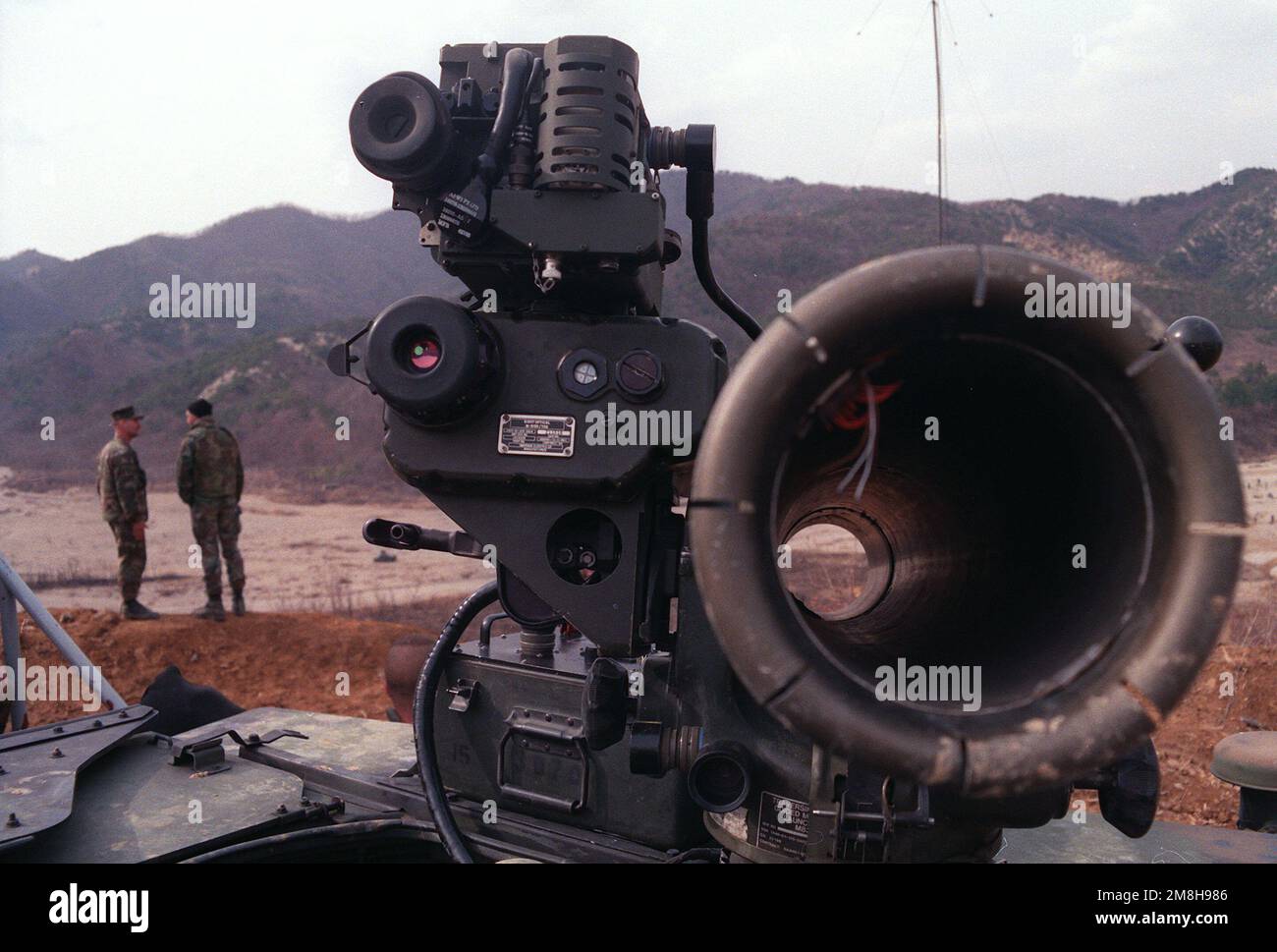 Rear view of a TOW missile system from the 3rd Marine Division. Subject ...