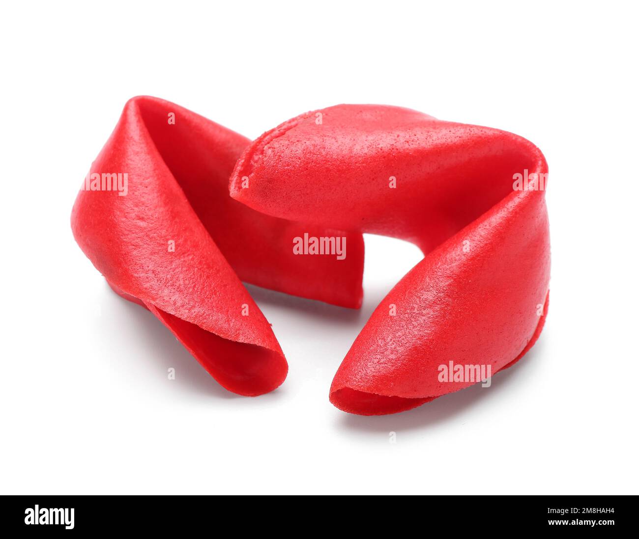 Red fortune cookies on white background. Valentine's Day celebration ...