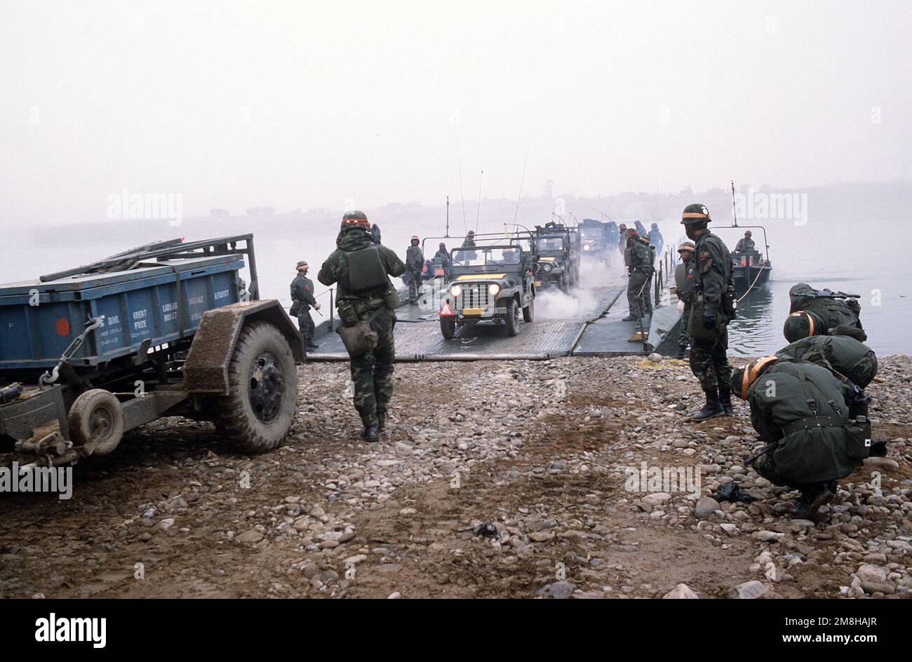 Simulated friendly forces of the Army of the Republic of Korea cross ...