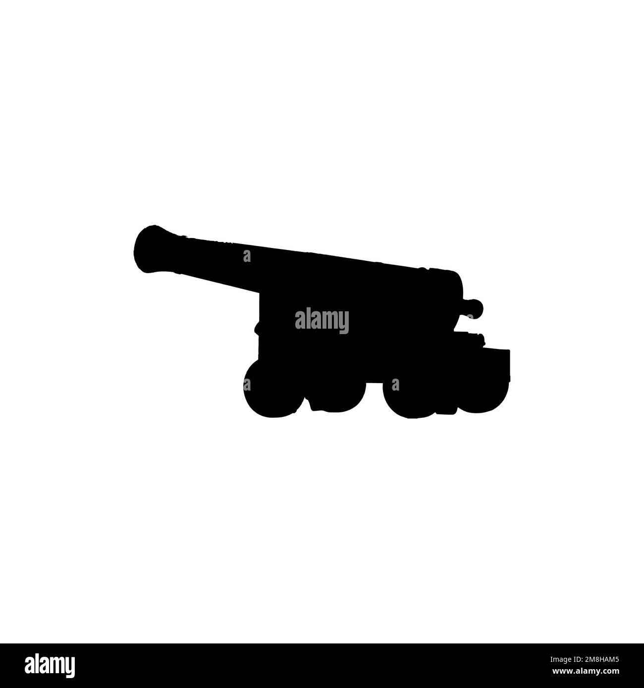 Retro cannon icon. Simple style historical poster background symbol ...