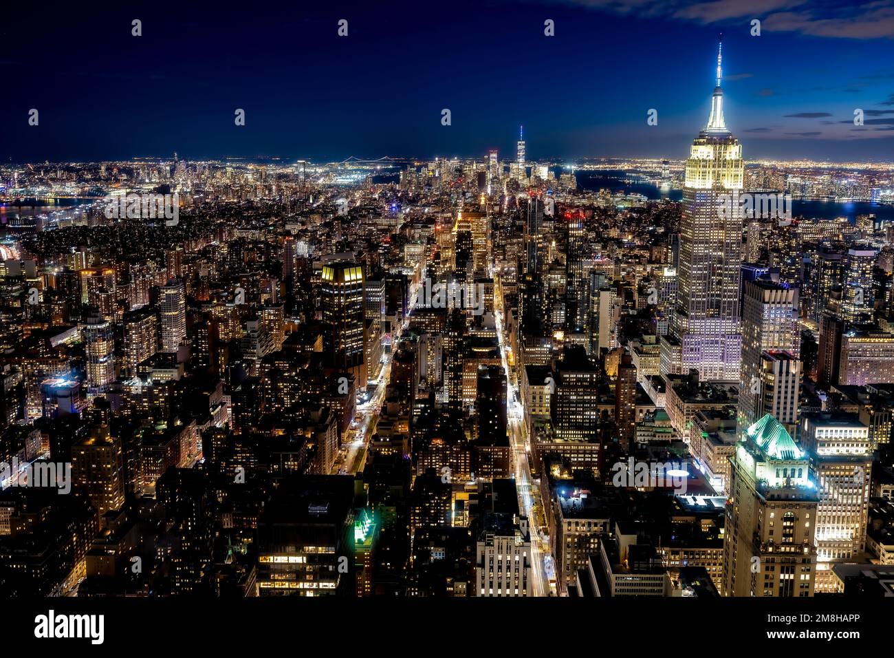 An aerial view from One Vanderbilt New York city downtown Stock Photo ...