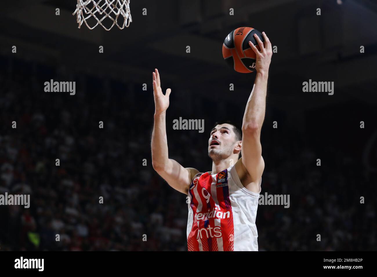 Belgrade, Serbia, 12 January 2023. Luka Mitrovic of Crvena Zvezda mts ...