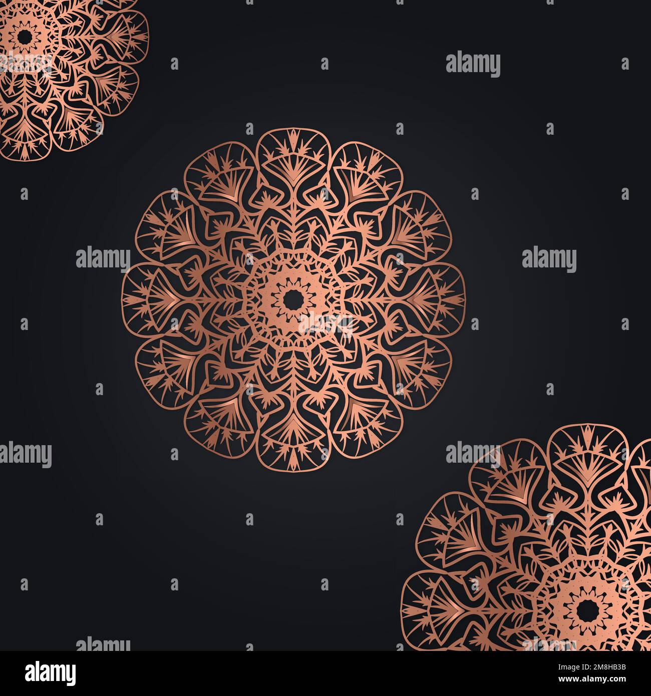 A vector of rose gold mandala background Stock Vector Image & Art - Alamy