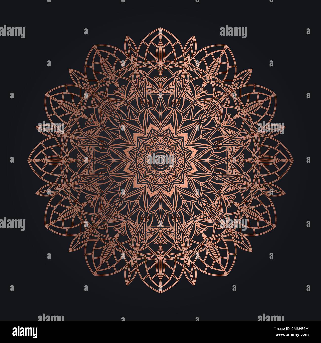 A vector of rose gold mandala background Stock Vector Image & Art - Alamy