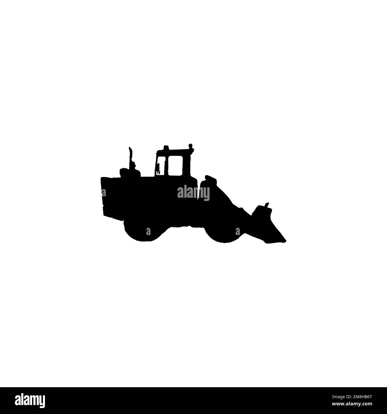 Bulldozer icon. Simple style building company big sale poster ...