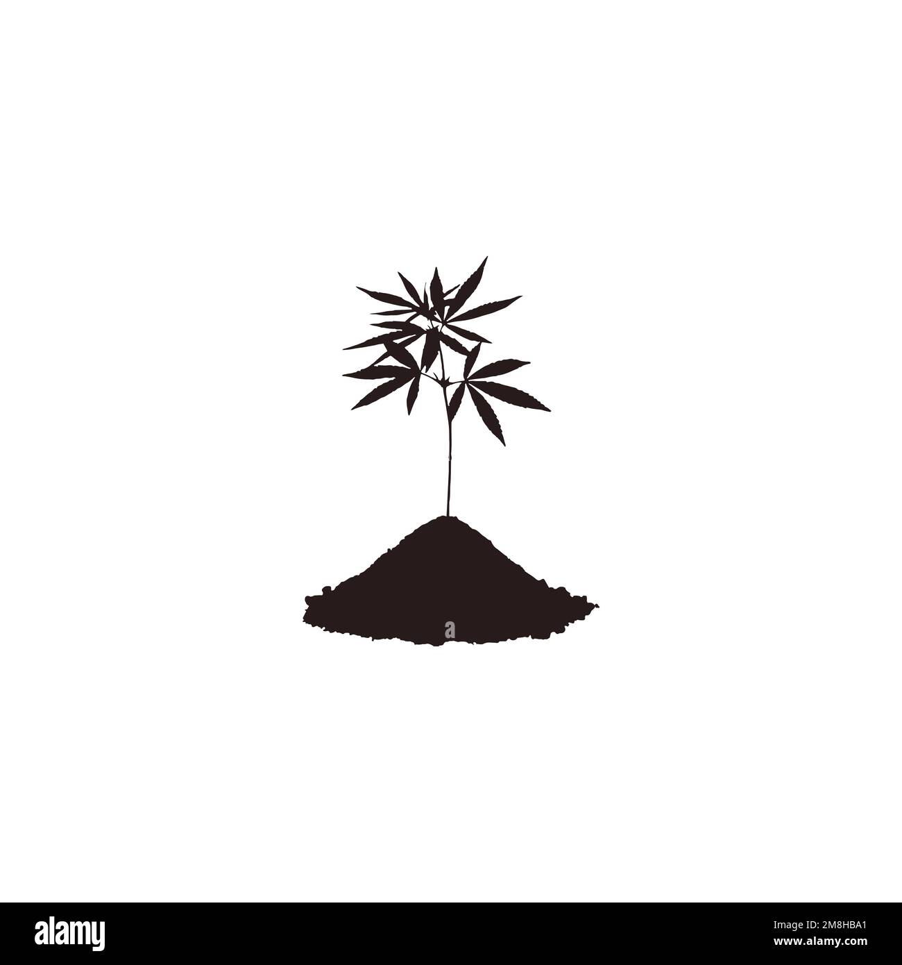 Sapling icon. Simple style business incubation poster background symbol ...