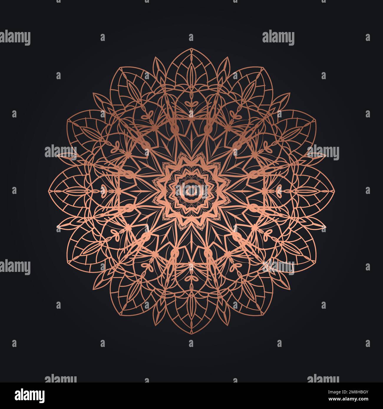 A vector of rose gold mandala background Stock Vector Image & Art - Alamy