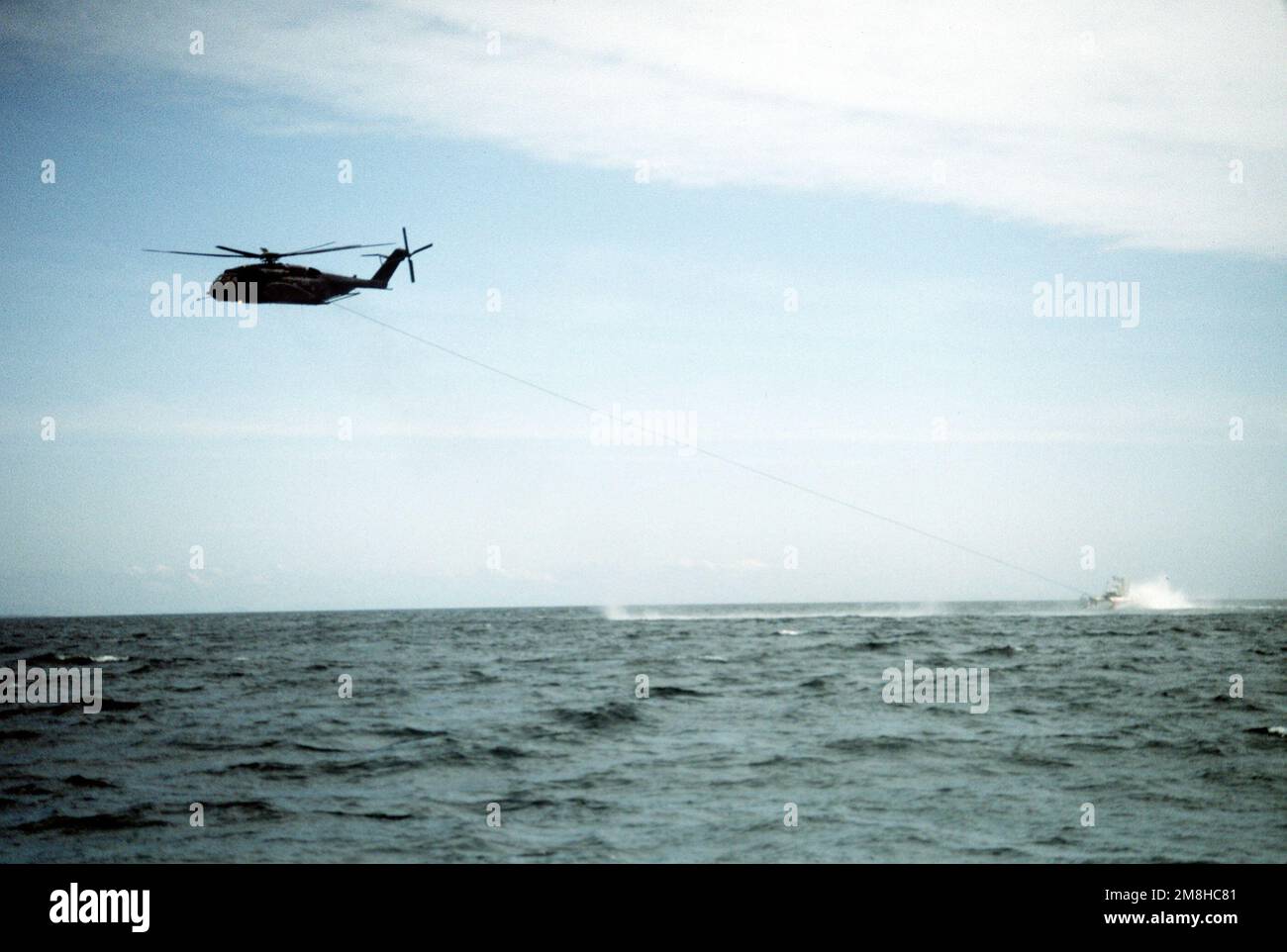A Helicopter Mine Countermeasures Squadron 15 (HM-15) MH-53E Sea Dragon ...