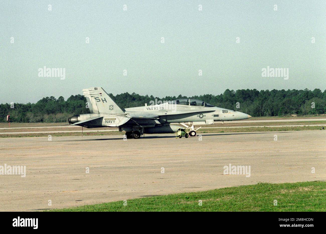 A right side view of a Marine Fighter Attack Squadron 101 (VMFAT-101) F ...